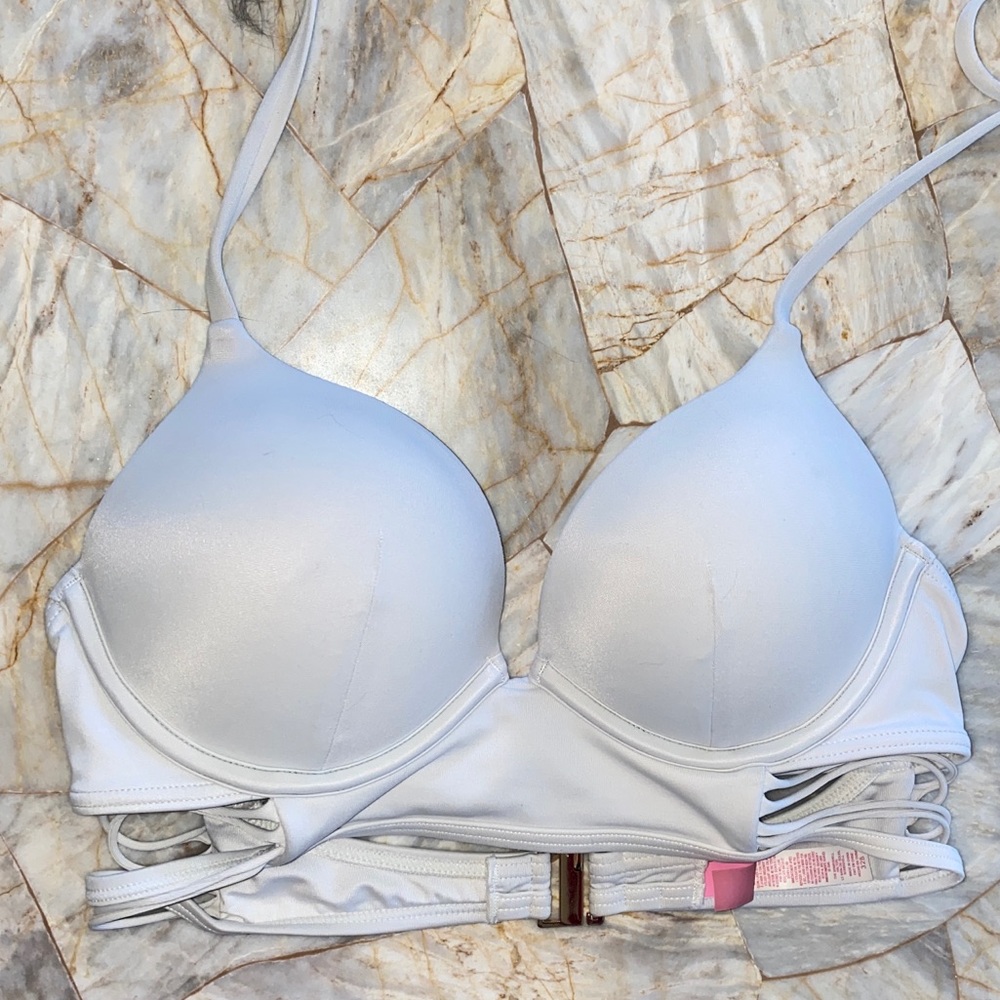 Rare 32b Bikini Top Swim Bombshell Longline Bikini Br… - Gem